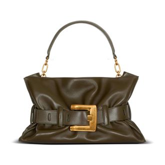 Balmain Femme, Sacs, Vert, Taille: ONE Size Sac Medium Anthem en cuir de veau