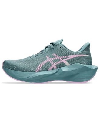 Asics Novablast 6 baskets de running en bleu sarcelle et lilas brumeux-Vert