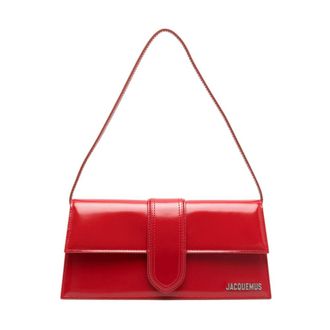 Jacquemus Le Bambino Long Schultertasche aus Leder - - Bags - Damen - Rot - ONE SIZE