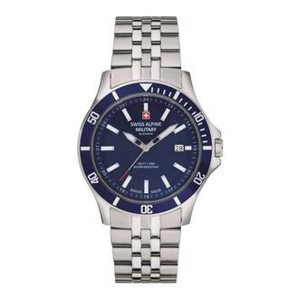 Swiss Alpine Military Montre Challenger 7022.1135 - Homme - Accessoires - Bleu - Taille: ONE Size