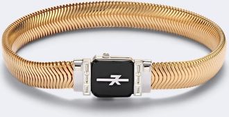 Nikos Koulis Bracelet Feelings en or 18 ct, &eacute;mail noir et diamants