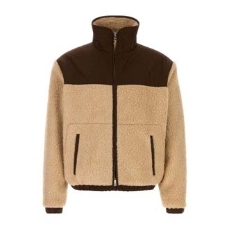 Ami Fleece Panelled Jacket - - Sport - Herren - Beige - M