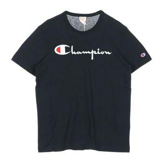 Champion Crewneck T-Shirt - - Tops - Herren - Schwarzk - M