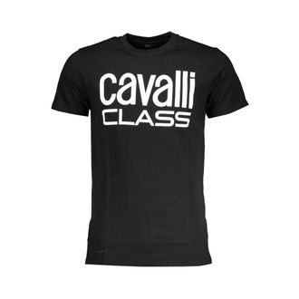 Cavalli Cotton Graphic T-Shirt - - Tops - Herren - Schwarzk - XL
