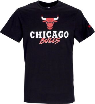 New Era Chicago Bulls Script Tee Schwarz/Rot - - Tops - Herren - Schwarzk - XL