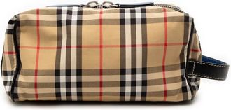 Burberry 2000-2017 House Check Canvas pouch - Braun