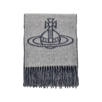 Vivienne Westwood Single Orb double-face wool scarf Woman One Size