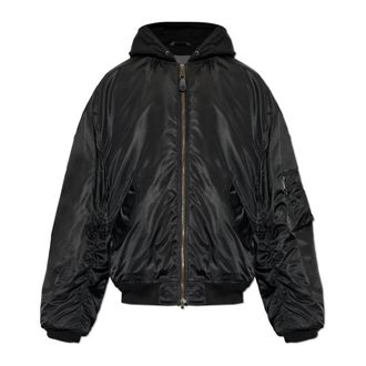 Balenciaga Hooded Bomber - - Jackets - Herren - Schwarzk - L