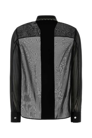 Versace Womens Black Silk Shirt Exterior: Camicie