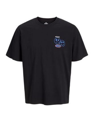 Jack & Jones Jorcompact Tee SS Crew Neck TG, Noir, XL