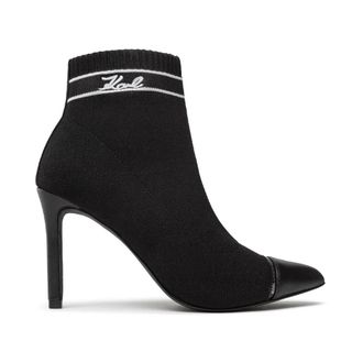 Karl Lagerfeld Pandara Mid Knit Signia Boot - - Shoes - Damen - Schwarzk - 40 EU