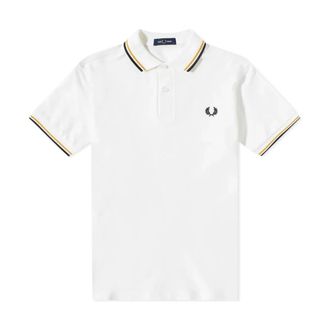 Fred Perry Herren, Oberteile, Weiß, MGröße