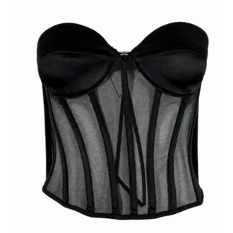 Elisabetta Franchi Damen, Oberteile, Schwarzk, LGr&ouml;&szlig;e