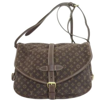 Louis Vuitton Sac bandouli&egrave;re Pre-owned Vintage Monogram Mini Lin - Femme - Pre-owned - Brun - Taille: ONE Size