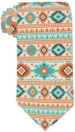Generic Ethnie Tribale Aztèque Cravates Hommes Décontractée Cravate Classique Cravatte Pour Affaires Bureau Fêtes