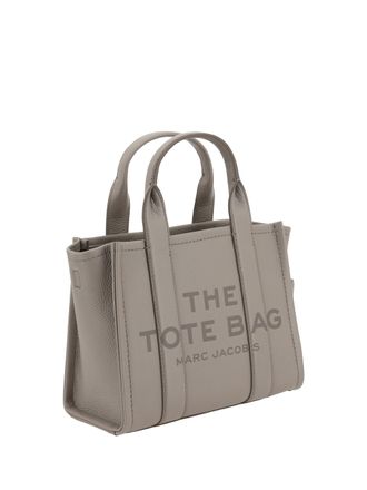 Marc Jacobs Womens The Small Tote Handbag Cement Calf Leather Bos Taurus Handbags Hand Bags