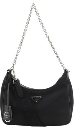 Prada Sac port&eacute; &eacute;paule Saffiano Pre-owned - Femme - Pre-owned - Noir - Taille: ONE Size
