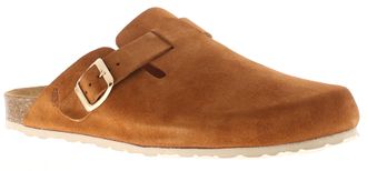 Hush Puppies Damen Sandalen Bailey Geschlossene Zehe Mule Leder Flach Slip-On Beige