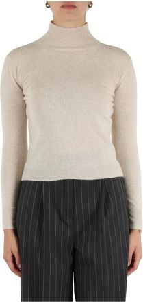 Emme Di Marella Emme DI Marella, Femme, Pulls, Beige, Taille: 44 FR Vento-002 Col roul&eacute;