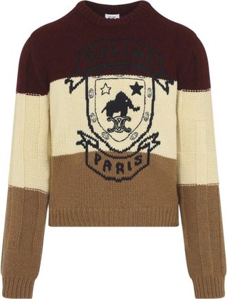 Celine Rundhals-Pullover - - Knitwear - Herren - Mehrfarbig - M