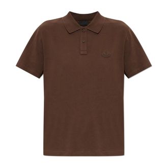 Moncler Femme, Tops, Brun, Taille: 42 FR Polo avec Appliqu&eacute;