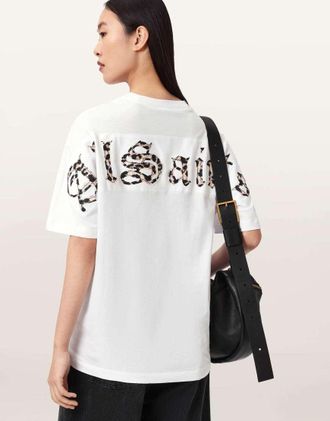 AllSaints Fuse Etta - T-Shirt in optischem Wei&szlig;