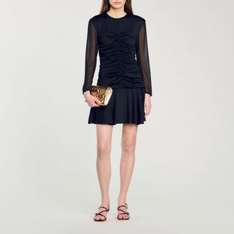 Sandro Kurzes drapiertes Kleid