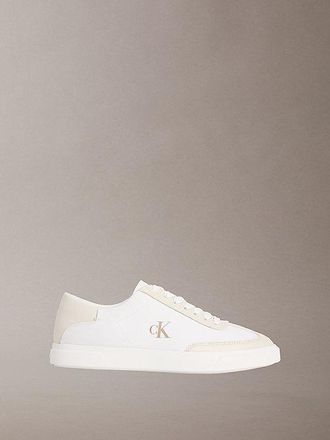 Calvin Klein Brooke - Sneakers Mit Charakteristischem Canvas-logo - Bright White/dk Ecru - Damen - EU 35