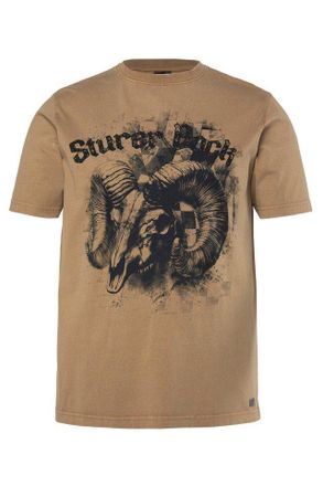 JP1880 T-Shirt T-Shirt Trachten Halbarm Brustprint Vintage Look