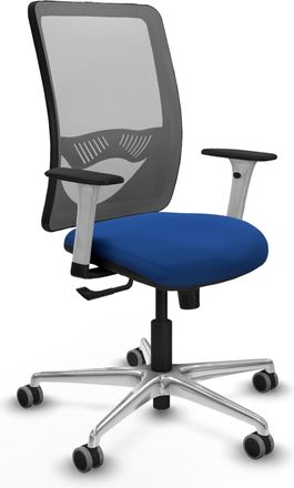 Piqueras y Crespo B&uuml;rostuhl mit Rollen Zulema mit wei&szlig;en und schwarzen Armlehnen, h&ouml;henverstellbare Lendenwirbelst&uuml;tze, ausgestattet mit 3 Positionen und Schneidschaum,