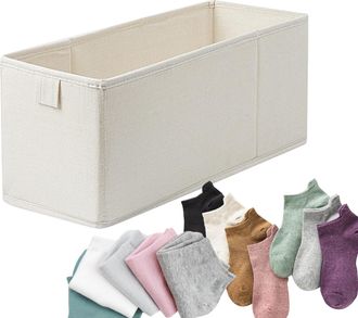 Generic Aufbewahrungsbox aus Stoff - Kleidung, Kleiderschrank, Kleidung, kleine K&ouml;rbe zum Organisieren | Stapelbare und faltbare Aufbewahrungsbeh&auml;lter aus Sto