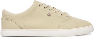 Tommy Hilfiger Sneakers Tommy Hilfiger Th Low Profile Vulc Canvas FW0FW09102 Beige