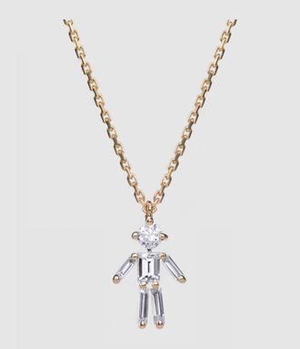 Little Ones Paris Collier Embl&eacute;matique Gar&ccedil;on Or Jaune Diamants