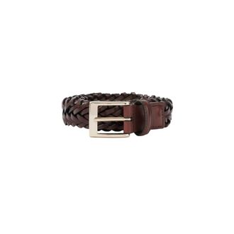 Lardini Homme, Accessoires, Brun, Taille: 95 CM Braided Leather Belt