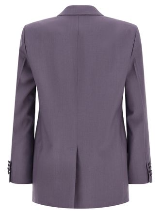 Gucci Mens Purple Wool Blazer Clothing
