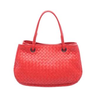 Bottega Veneta Sac &agrave; main en cuir Intrecciato Pre-owned - Femme - Pre-owned - Rouge - Taille: ONE Size