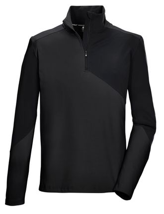 Killtec Herren Funktionsshirt/Fleeceshirt mit Stehkragen und Rei&szlig;verschluss KSW 59 MN FLX SHRT, dunkelanthra, XXL, 43461-000