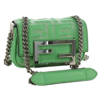 Fendi Pre-owned Vintage Mini Schultertasche - - Pre-owned - Damen - Gr&uuml;n - ONE SIZE