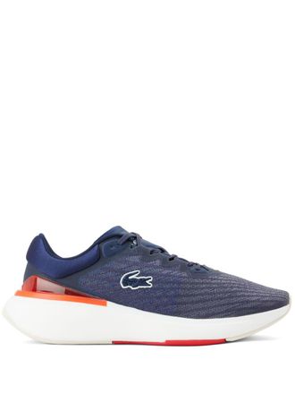 Lacoste baskets &agrave; logo brod&eacute; - Bleu