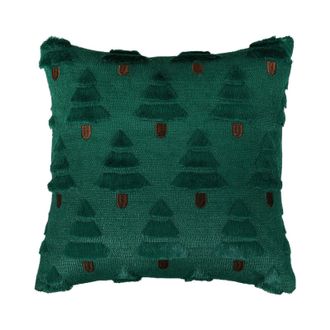 Generico Weihnachts-Kissenbez&uuml;ge mit Weihnachtsbaum, 3D-Stickerei, 3D-Stickerei, f&uuml;r Wohnzimmer, Schlafzimmer, Sofa, Schlafzimmer, Apartment, Studio, Zimmer