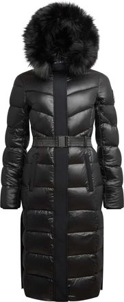 JACK1T Jacke Diamond Belt Extra Long Puffer Coat
