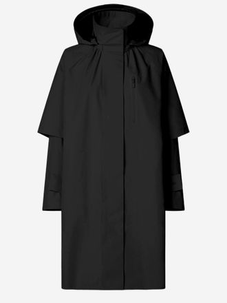 Save The Duck Womens Jacket Nylon With Hood Black Polyester