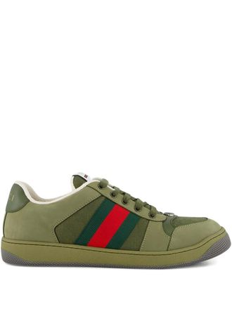 Gucci Screener Sneakers mit Print - Gr&uuml;n