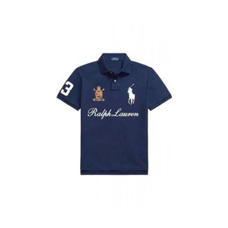 Ralph Lauren Homme, Tops, Bleu, Taille: L Custom Slim Fit Polo
