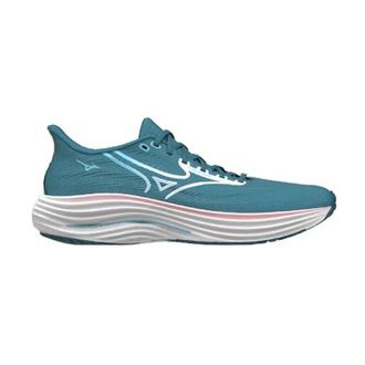 Mizuno Wave Rider 29 Chaussures de course pour femme Larkspur/Blanc/Pinkesque, Larkspur White Pinkesque, 40.5 EU