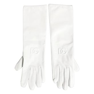 Dolce & Gabbana Guanto Corto - Femme - Accessoires - Blanc - Taille: ONE Size