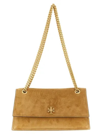 Tory Burch Calfskin Leather with Turnlock Shoulder Bag - Brown