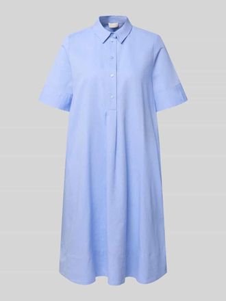 Milano Knielanges Hemdblusenkleid aus reiner Baumwolle