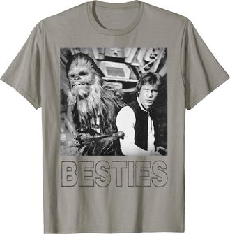 Star Wars Han Solo Chewbacca Besties Grafik-T-Shirt T-Shirt