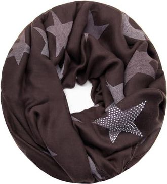 Glamexx24 &Eacute;charpe Loop avec motif &eacute;toil&eacute; - &Eacute;charpe longue l&eacute;g&egrave;re pour femme - &Eacute;charpe tube - &Eacute;charpe pour le printemps et lautomne - Disponible dans de nombreus